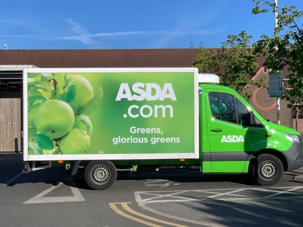 Asda Delivery Van Outside Asda Supermarket Editorial Stock Photo ...