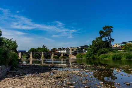 Significantly Dropped Water Levels River Wye Editorial Stock Photo ...