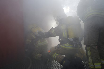 Firefighters Respiratory Emergency Trainer Squadron Ants Editorial ...