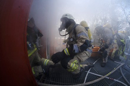 Firefighters Respiratory Emergency Trainer Squadron Ants Editorial ...