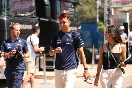 Williams Racing Alex Albon Girlfriend Lily Editorial Stock Photo ...