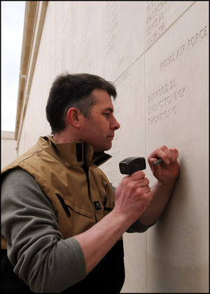 Stonemason Nick Hindle Begins Carve Year Editorial Stock Photo - Stock ...