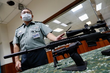 Taiwanese Military Officer Shows Domestically Developed Editorial Stock ...