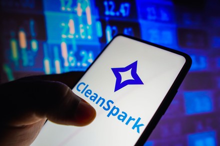 This Photo Illustration Cleanspark Logo Seen Editorial Stock Photo ...