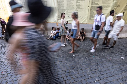 Rome Hit By Exceptional Heat Wave Editorial Stock Photo - Stock Image ...