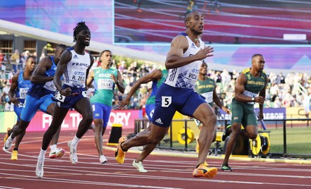 Ryan Zeze France Hands Baton Jimmy Editorial Stock Photo - Stock Image ...