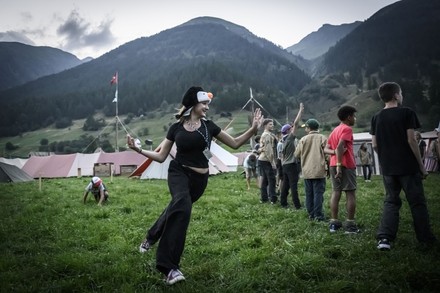 Scouts Playing Group Games Front Their Editorial Stock Photo - Stock ...