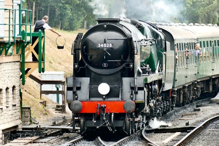 British Railways Eddystone Steam Locomotive 34026 Editorial Stock Photo ...