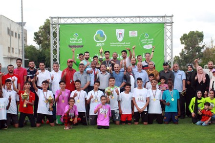 Palestinian Athletes Participate Palestinian Olympic Week Editorial ...