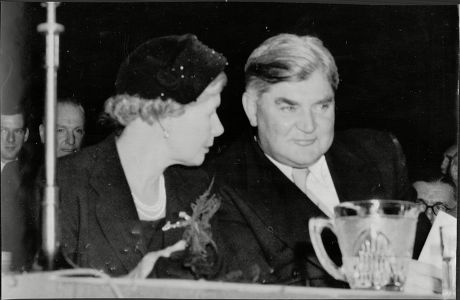 Lady Attlee Talking Mr Bevan During Editorial Stock Photo - Stock Image ...
