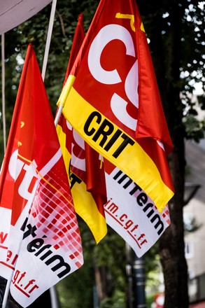 Cgt Temporary Workers Taking Action Against Editorial Stock Photo ...