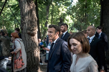Emmanuel Macron Meets With Maia Sandu - Chisinau, Moldova - 15 Jun 2022 ...
