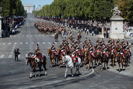 Mounted Republican Guards During Bastille Day Editorial Stock Photo ...