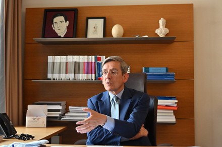 Mp Charles De Courson Gives Interview Editorial Stock Photo - Stock ...