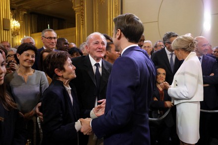 Samuel Paty Mother Father Emmanuel Macron Editorial Stock Photo - Stock ...