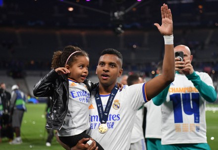 Real Madrids Rodrygo Celebrating After Uefa Editorial Stock Photo ...
