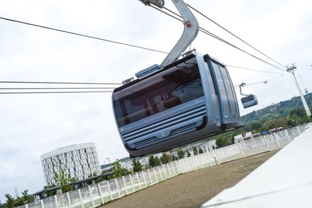 Inauguration Teleo New Urban Cable Car Editorial Stock Photo - Stock ...