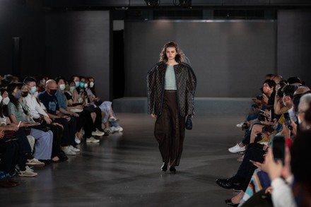 Model Presents Outfit Designed By Students Editorial Stock Photo ...