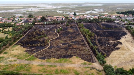 Wildfire Damage Spread Five Houses Brancaster Editorial Stock Photo ...