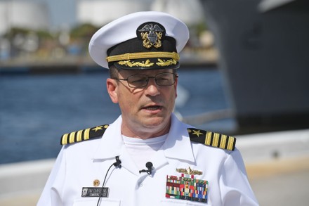 Commanding Officer Capt James Quaresimo Speaks Editorial Stock Photo ...
