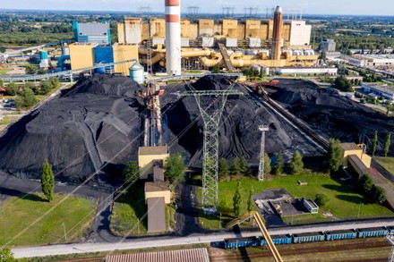 Drone View Enea Power Station Polaniec Editorial Stock Photo - Stock ...