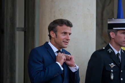 imágenes de Macron Hosts Saudi Crown Prince MBS - Paris, France - 28 ...
