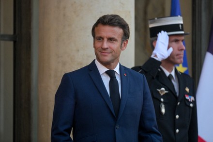 imágenes de Macron Hosts Saudi Crown Prince MBS - Paris, France - 28 ...