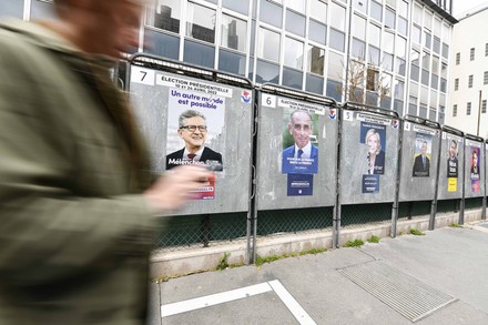 Pedestrian Passes Official Campaign Posters On Editorial Stock Photo ...