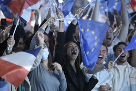 Sympathizers Wave Flags They Listen French Editorial Stock Photo ...