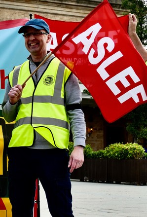 Aslef Train Drivers Union Official Picket Editorial Stock Photo - Stock ...