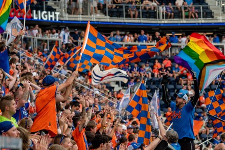 Fc Cincinnati Fans Seen During Major Editorial Stock Photo - Stock ...