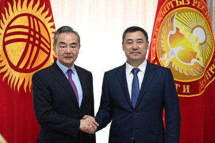 Kyrgyz President Sadyr Zhaparov Meets Chinese Editorial Stock Photo ...