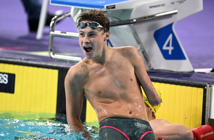 New Zealand Swimmer Joshua Willmer Reacts Editorial Stock Photo - Stock ...