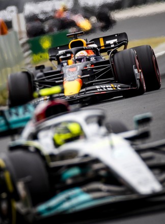 Lewis Hamilton 44 Driving Mercedes W13 Editorial Stock Photo - Stock ...