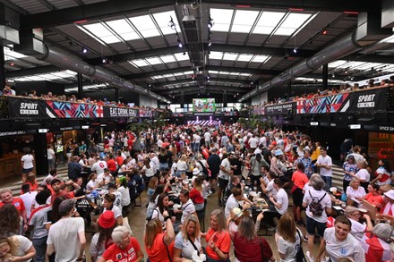 Football Fans Enjoy Themselves Wembley Boxpark Editorial Stock Photo ...