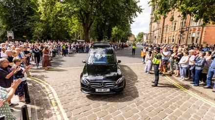 Harry Grations Coffin Arrives York Minster Editorial Stock Photo ...