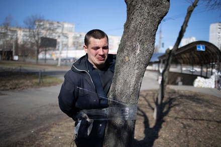 A Thief Tied To A Tree - Kiev, Ukraine - 18 Mar 2022 Stock Pictures ...