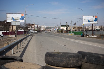 Ukrainian Military On Last Checkpoint Before Editorial Stock Photo ...