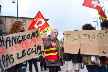 France Montauban 20220331 Cgt Activist Discusses Editorial Stock Photo ...