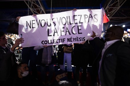 Far Right Feminist Collective Nemesis Hold Editorial Stock Photo ...