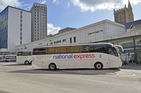 National Express Coaches Bristol Bus Station Editorial Stock Photo ...