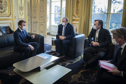 French President Emmanuel Macron Mark Costa Editorial Stock Photo ...