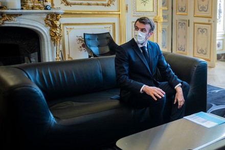 French President Emmanuel Macron Mark Costa Editorial Stock Photo ...