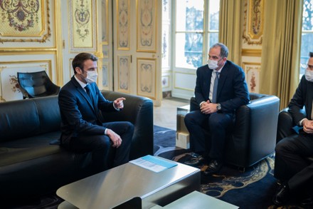 French President Emmanuel Macron Mark Costa Editorial Stock Photo ...