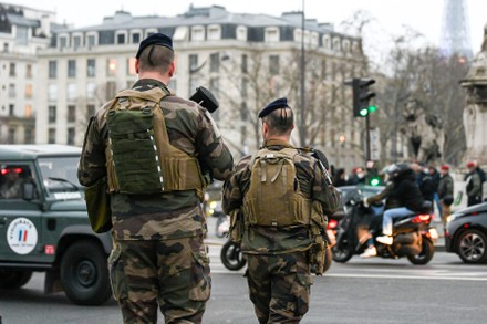 Illustration Pictures Shows Two French Soldiers Editorial Stock Photo ...