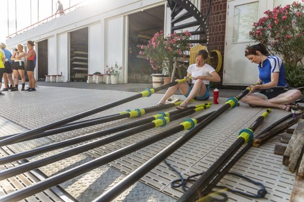 Rowers Royal Amsterdam Rowing Sailing Association Editorial Stock Photo ...