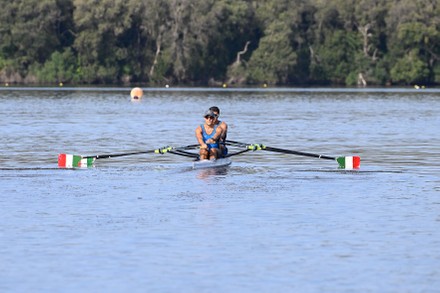 Italian National Rowing Team Training Sabudia Editorial Stock Photo ...