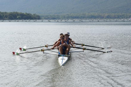 Italian National Rowing Team Training Sabudia Editorial Stock Photo ...