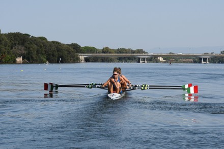 Italian National Rowing Team Training Sabudia Editorial Stock Photo ...