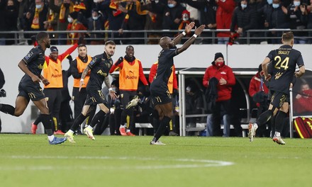 Seko Fofana Lens Celebrates His Goal Editorial Stock Photo - Stock ...